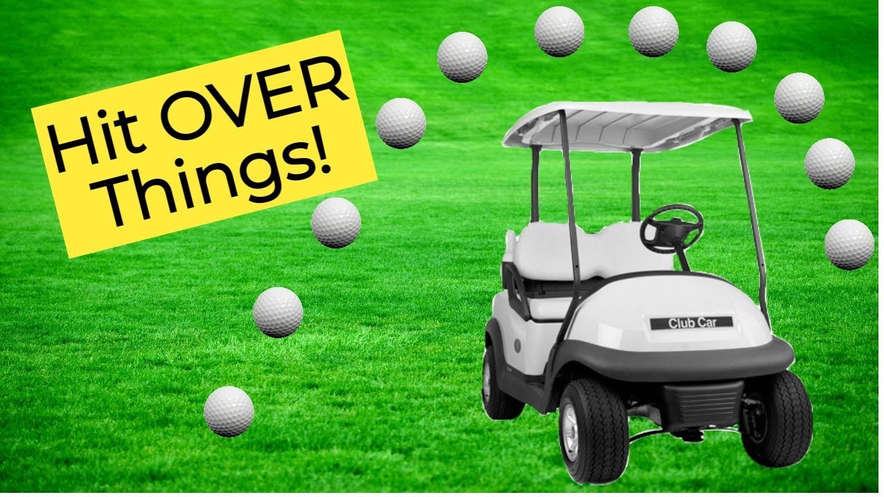 Hit over a golf cart - YouTube