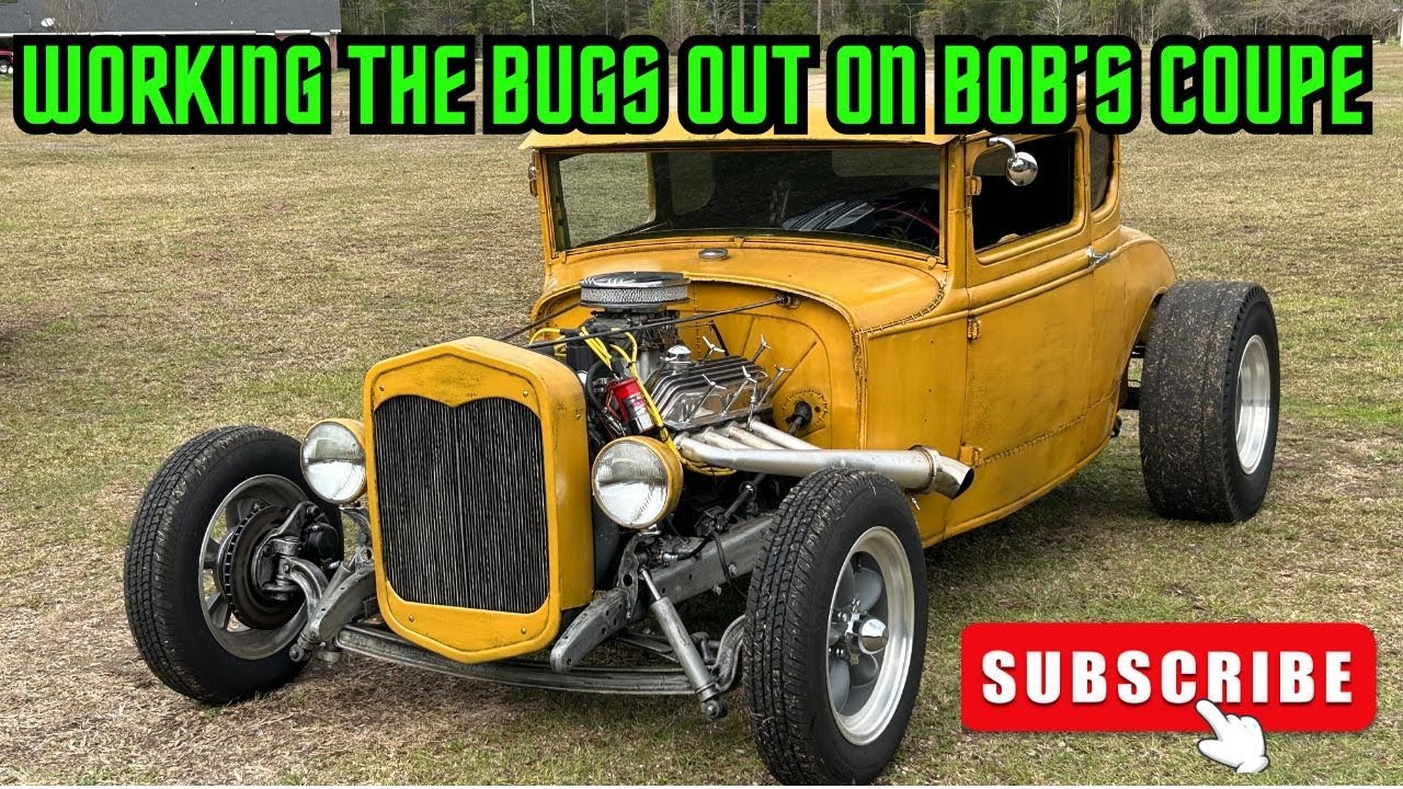 Ep. 32 Rat Rod Bob comes over to fine tune his 1930 Model A Coupe ...