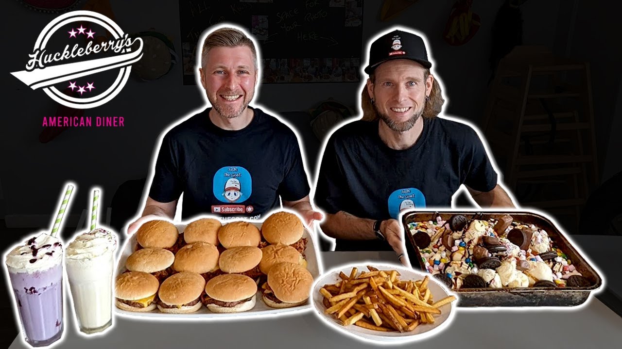 SLIDERGEDDON!! BURGER, FRIES & MILKSHAKE CHALLENGE - NEW RECORD ...