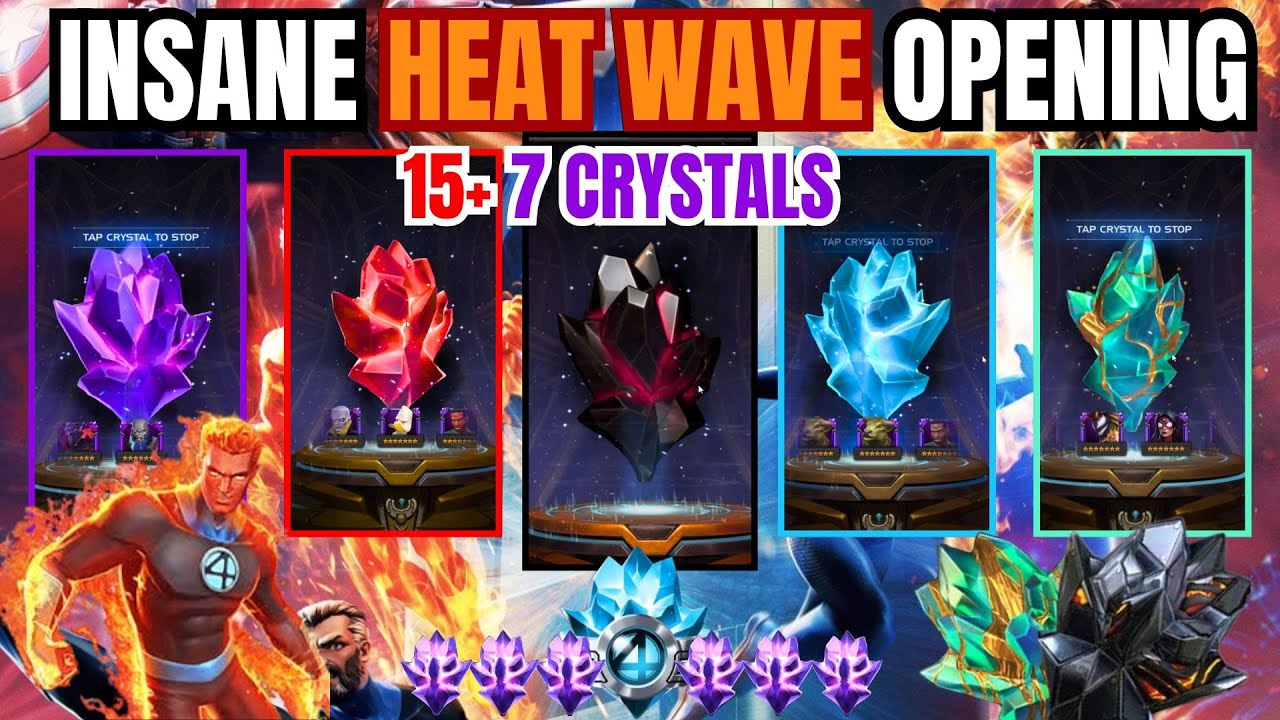 THE BEST *HEAT WAVE* EVENT OPENING ON YT.... 15+ 7*'S | Marvel Contest ...