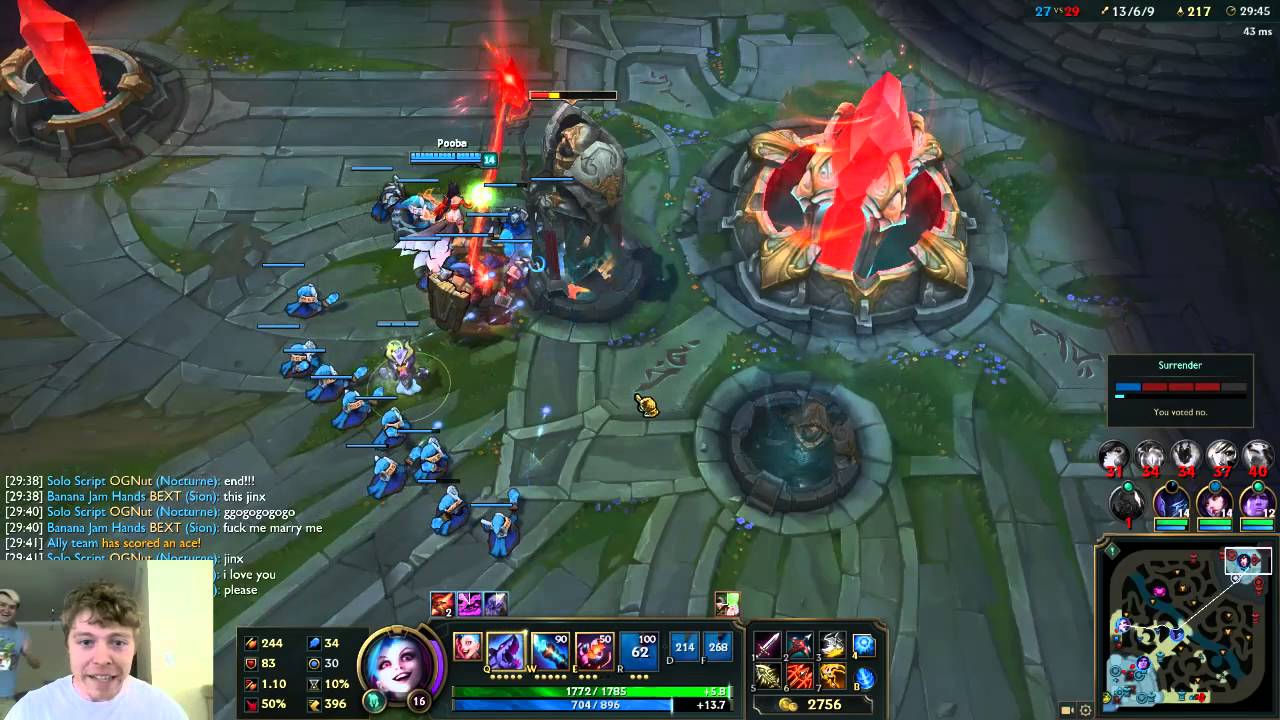 Bofades Nutz' Last Stand - 1v5 Pentakill for the Win - YouTube