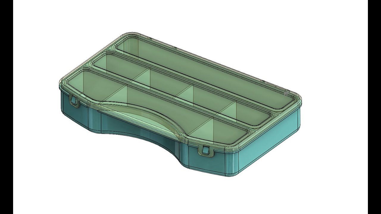 SolidWorks Tutorial Plastic Part Modelling Washer Box - YouTube