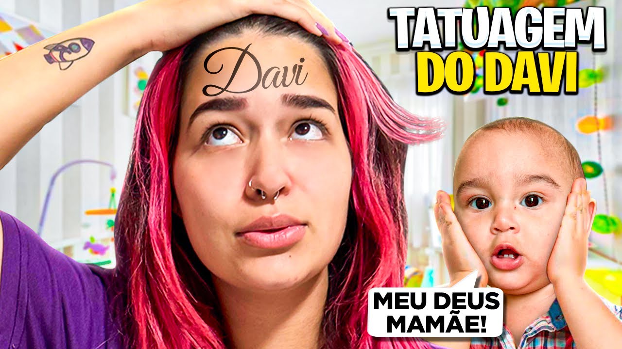 FIZ UMA TATUAGEM PRO DAVI * ele gostou ? - YouTube