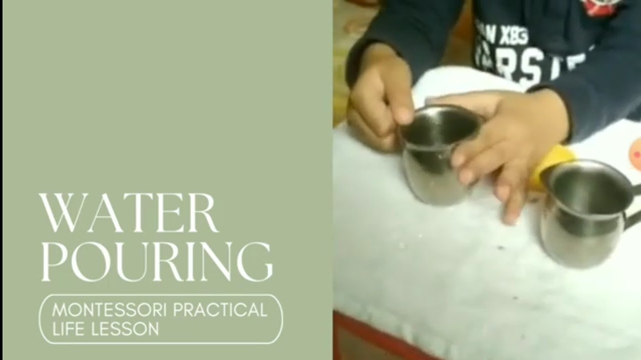 Montessori practical life/water pouring 💦 activity #activity for ...