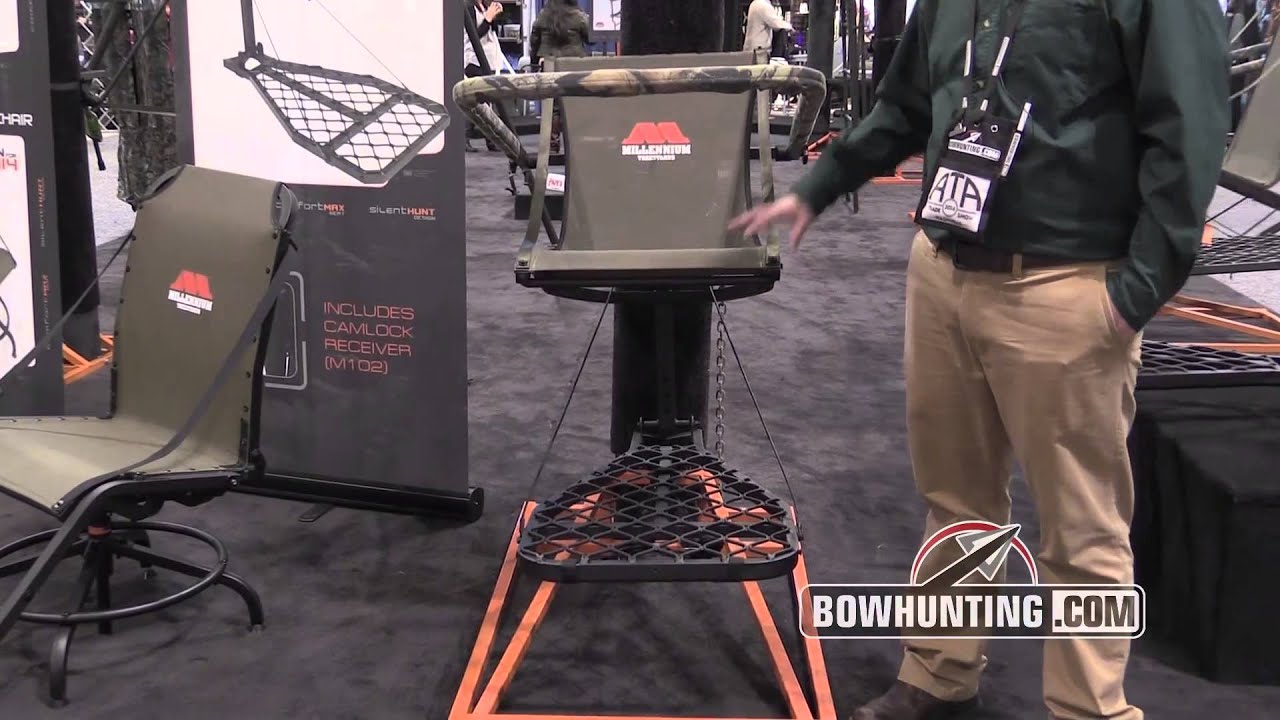 2014 New Bowhunting & Archery gear: Millenium Treestands M100u - YouTube