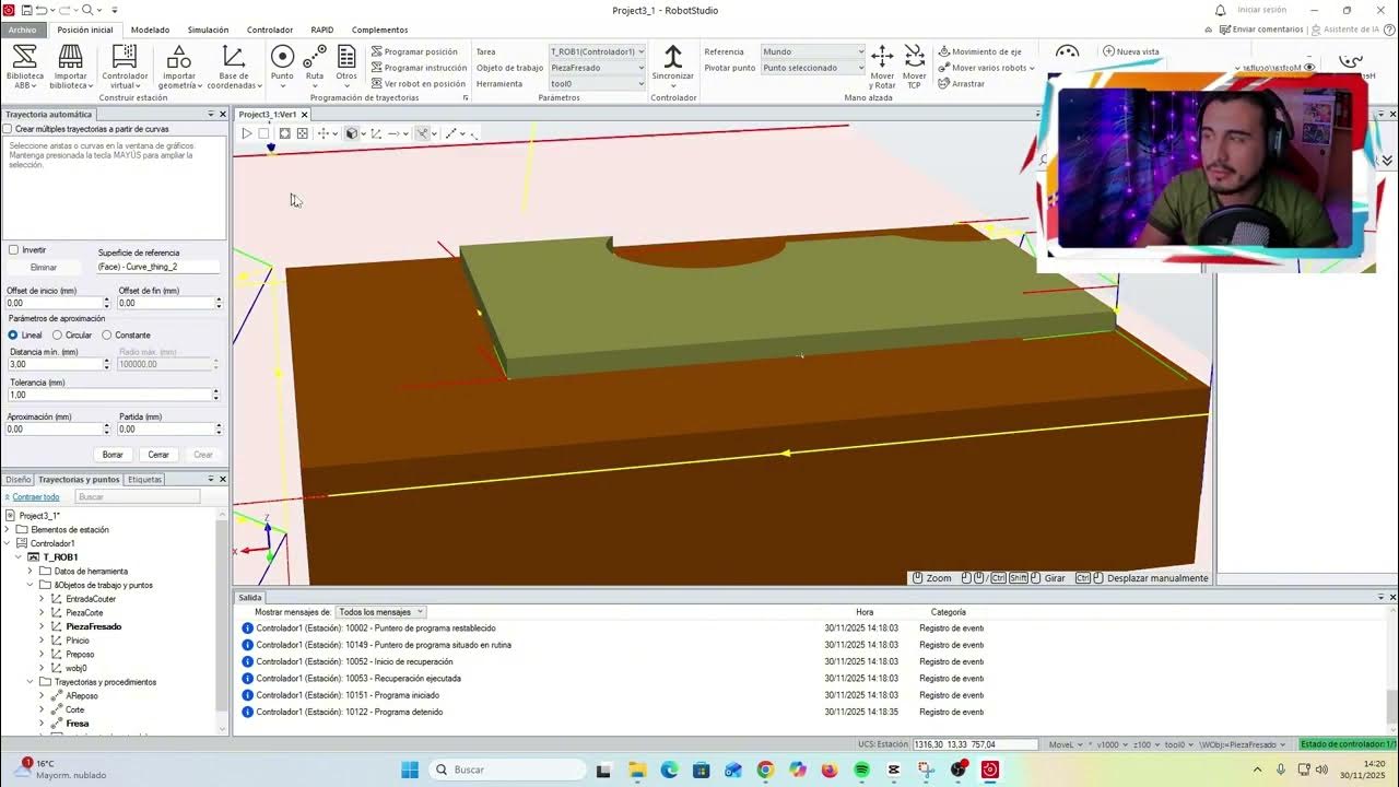 Ejercicio RS3 C3: Uso de Herramientas TCP Múltiple (Fresa y Corte) – Tutorial Completo ...