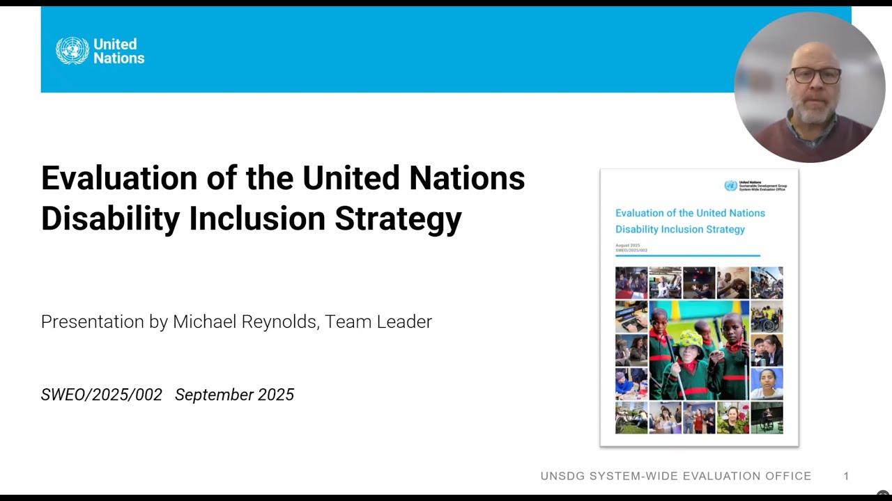 Evaluation of the United Nations Disability Inclusion Strategy - YouTube