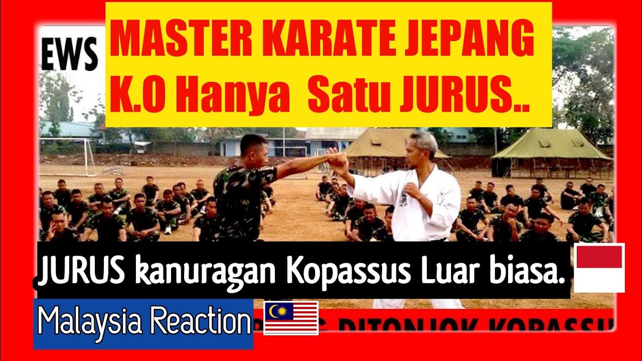 KOPASSUS 🇲🇨HAJAR MASTER KARATE JEPANG | DENGAN hanya SEKALI PUKULAN😱 ...