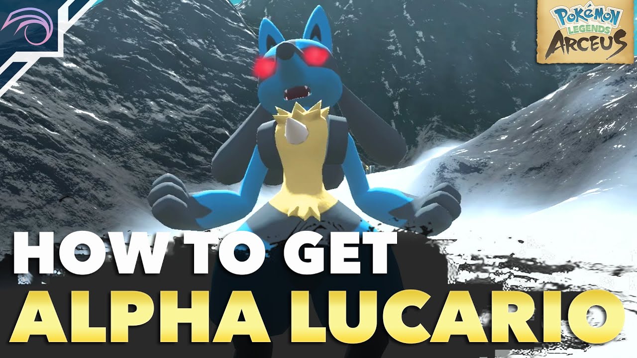 HOW TO GET LEVEL 70 ALPHA LUCARIO in Pokemon Legends Arceus - YouTube