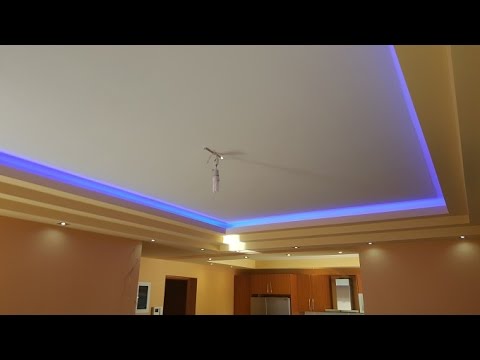 Κρυφός φωτισμός στο σαλόνι σε σπίτι στην Γλυφάδα www.dniko.com - YouTube