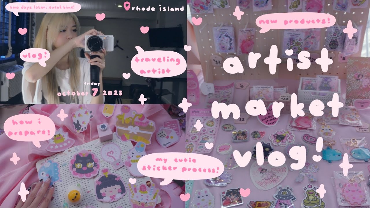 How To Be A Traveling Artist ️💕 Going Back To RISD 💖 | RISD CRAFT ARTIST MARKET VLOG | Tiffany ...