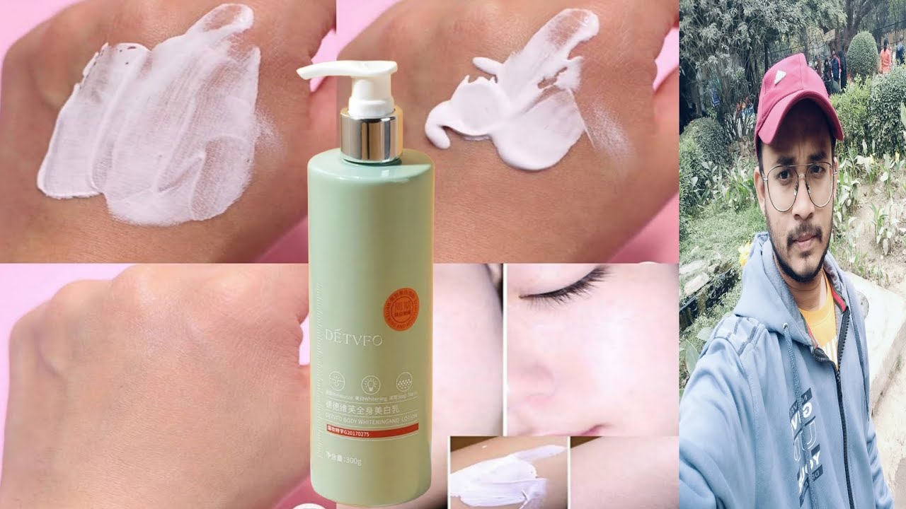 detvfo body whitening lotion | honest review - YouTube