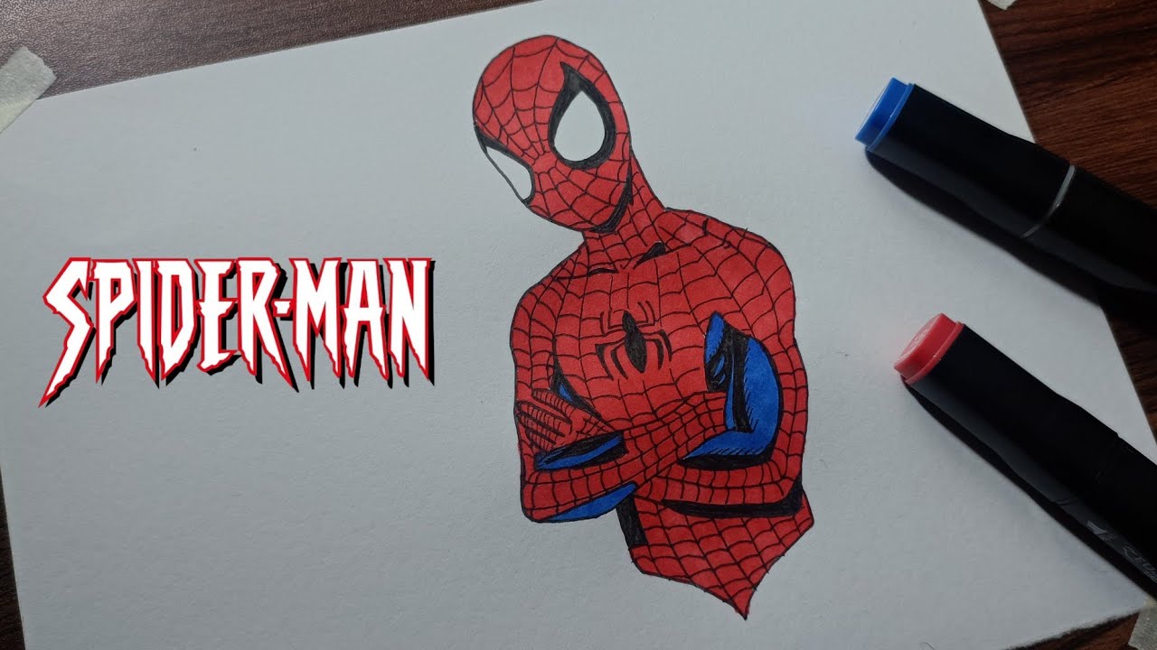 Spider Man Drawing | How to Draw Spider-Man Drawing step by step | Easy ...
