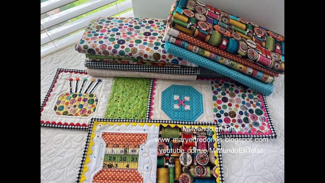 Clase #295 - Botones e Hilos - Posa Taza - Patchwork Básico - DIFERIDO - YouTube