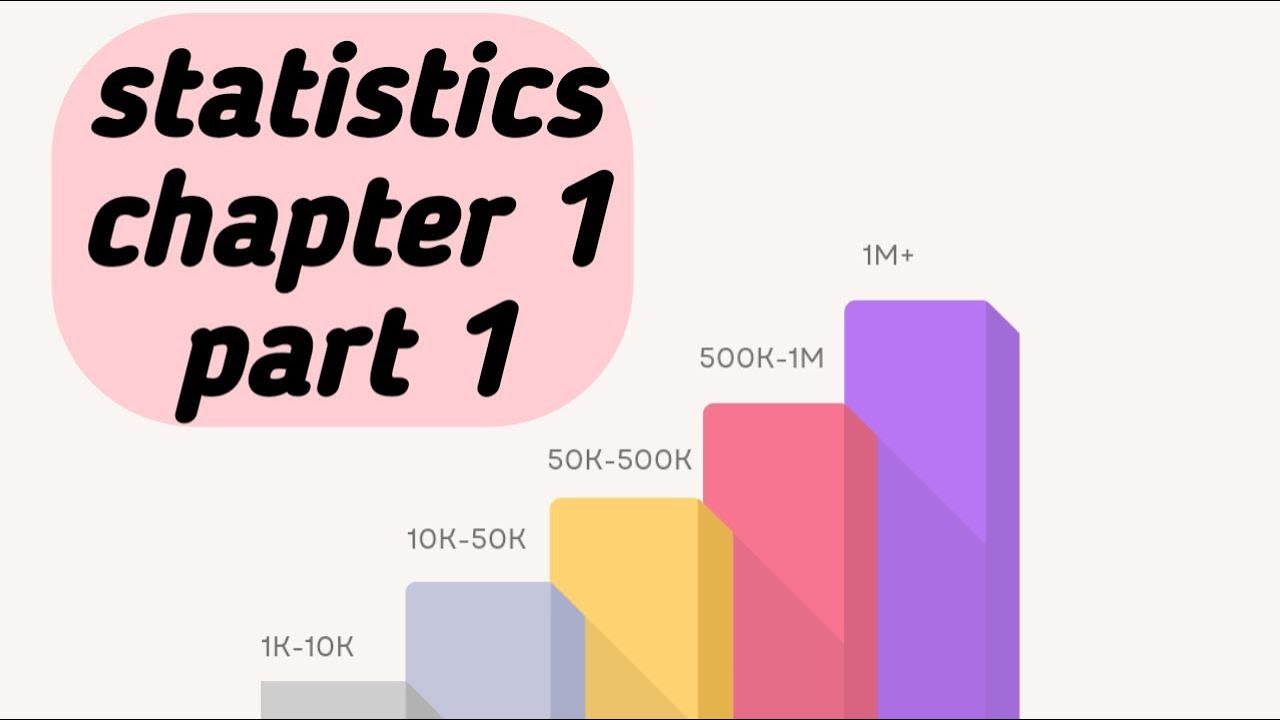 statistics chapter one part 1 - YouTube