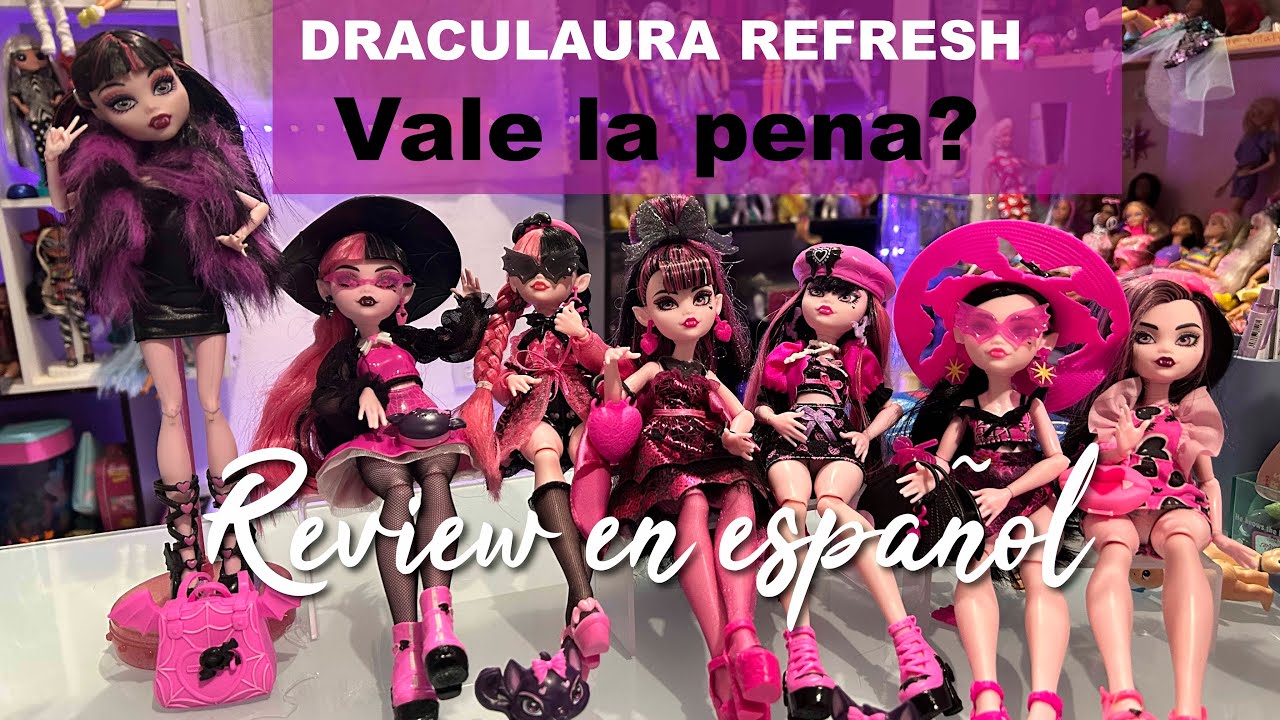 ABRIENDO NUEVA MONSTER HIGH G3 DRACULAURA REFRESH, VALE LA PENA? VS ...