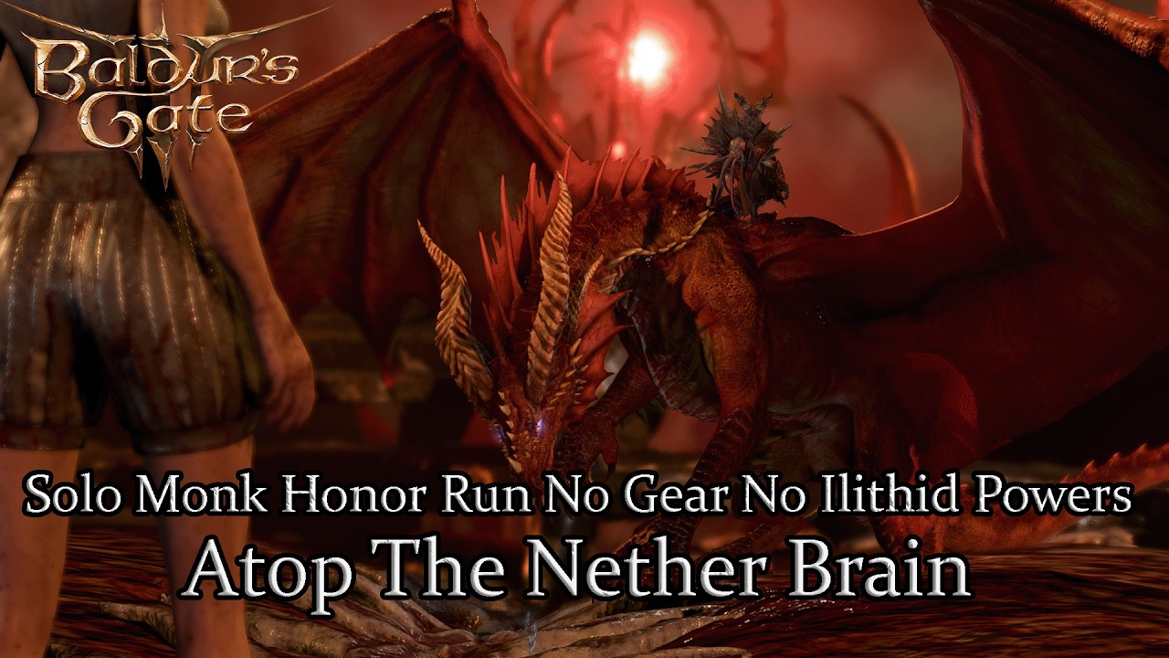Solo Monk Atop The Nether Brain The End - Honor Mode No Gear No Ilithid ...