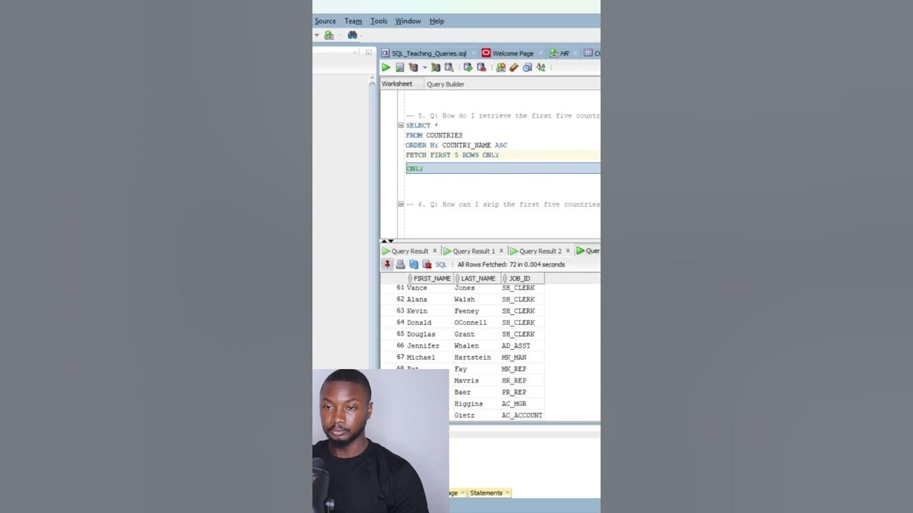 Oracle SQL: Learn the FETCH Clause in Under 3 Minutes | Beginner ...