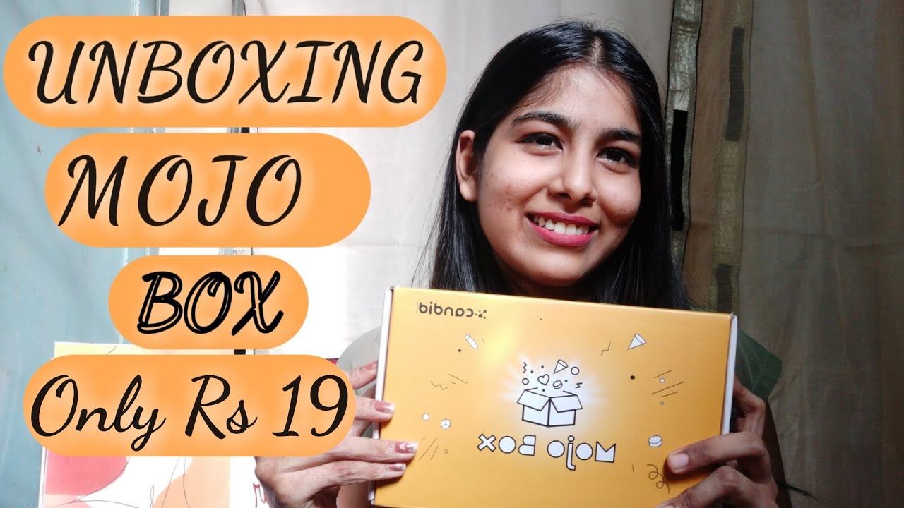 UNBOXING MOJO BOX | SEPTEMBER 2020 | MOJO BOX |Only Rs19 - YouTube