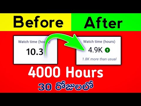 How to Complete 4000 Hours Watch Time Fast | Get 4000 Hours Watch Time ...