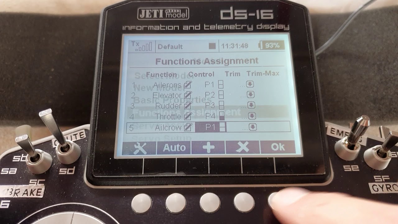 Jeti - keeping full aileron travel with crow / butterfly, version 2 ...