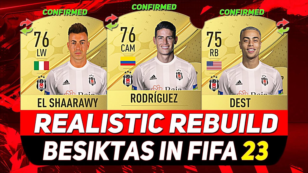 🏆BESIKTAS REALISTIC REBUILD IN FIFA 23 CAREER MODE! ft. RODRÍGUEZ, EL ...