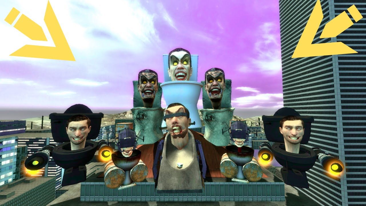 SPARTAN KICKS NEW SKIBIDI TOILET Into THE WATER PIT CITY! | Garry's Mod ...