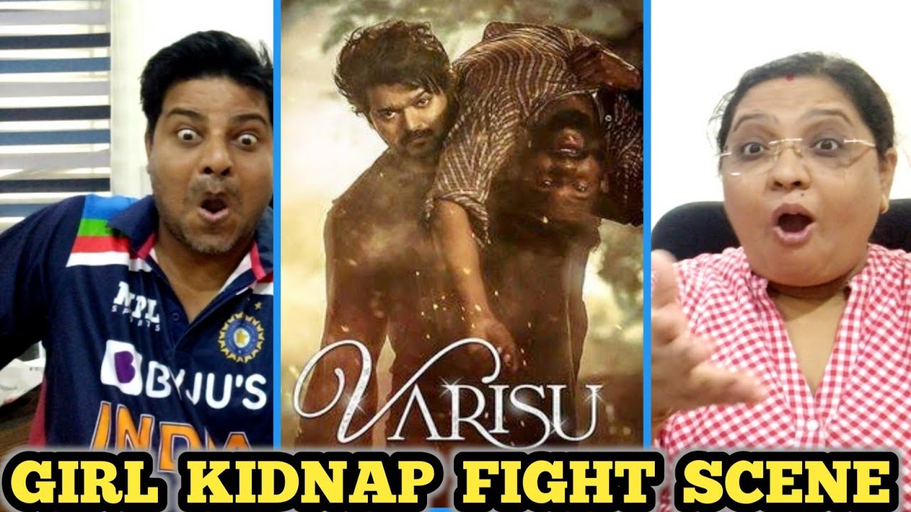 VARISU GIRL KIDNAP FIGHT SCENE REACTION | #varisu movie scenes ...