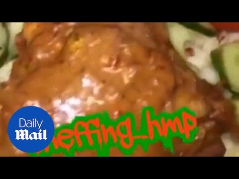 This prisoner shows off 'smuggled' gourmet food on Instagram - YouTube