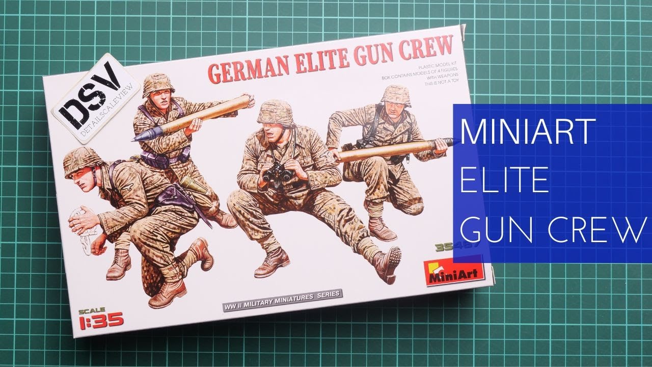 Miniart 1/35 German Elite Gun Crew (35467) Review - YouTube