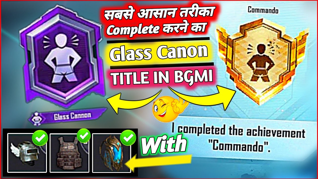 New Way To Get [Glass Canon] Title Easily | Easyway To Complete ...