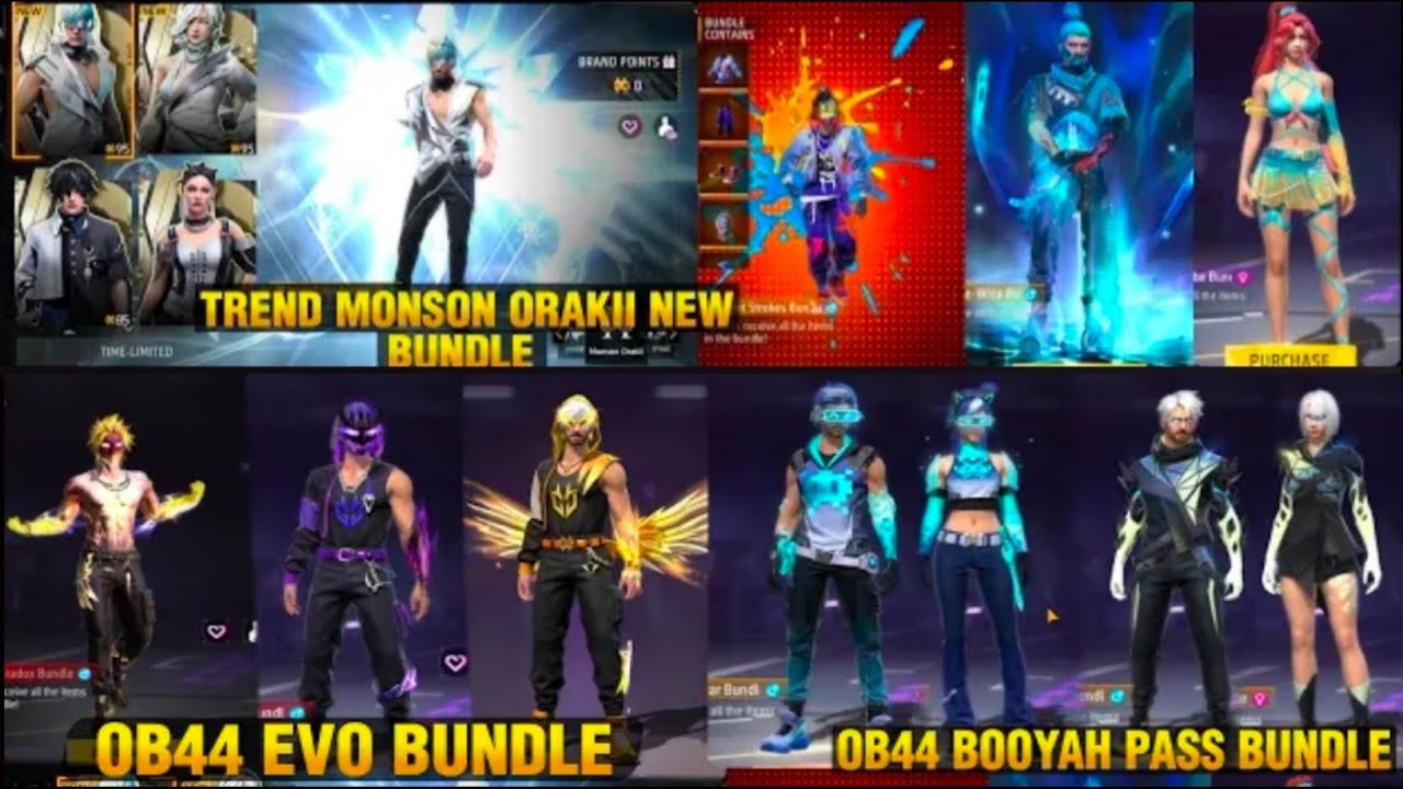 Ob44 All Legendary Bundle Collection Free Fire | Ff Ob44 all Bundle ...