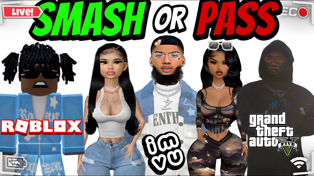 SMASH OR PASS ON IMVU VOICE CHAT AND PLAYING ROBLOX AND GTA RP - YouTube