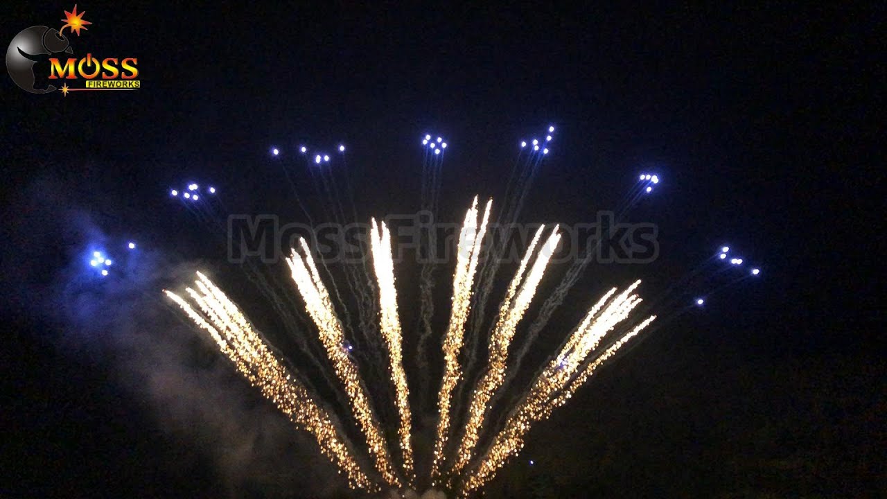 Single Row Fan Fireworks 13 Shots - YouTube