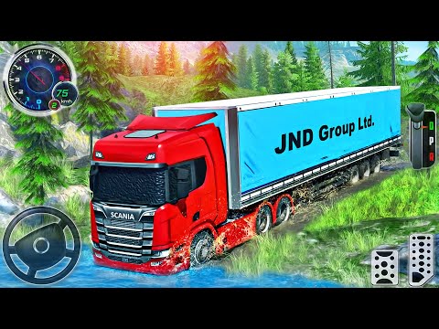 US Cargo Truck Trailer Driving 3D - Transporter Delivery Truck Simulator - Android GamePlay #2