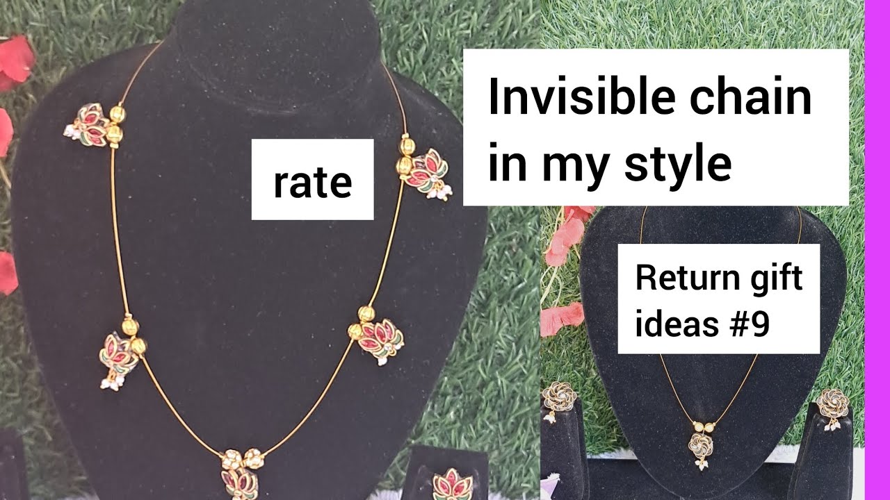Return gift ideas #9/Invisible chain making in my style/rate/customized ...
