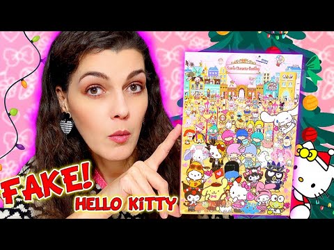 FAKE! HELLO KITTY CALENDAR ADVENT Aliexpress ️ Sanrio - YouTube