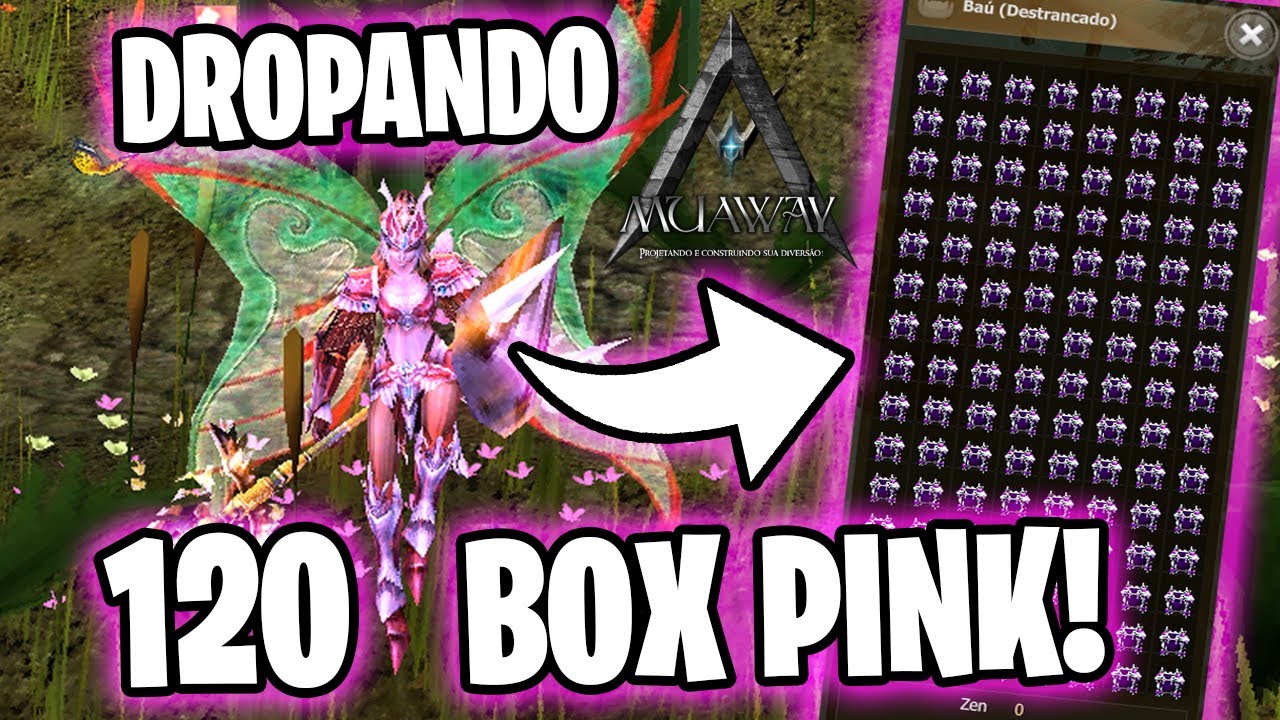 MuAway - DROPANDO 1 BAÚ DE BOX REWARD (PINK) - DEU BOM? - YouTube