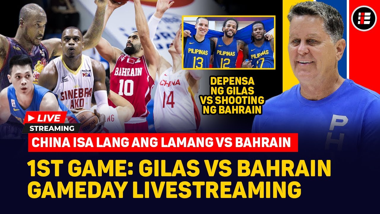 GAMEDAY LIVE! GILAS DEBUT VS BAHRAIN | KAI SOTTO PAHINGA MUNA SA PRE ...