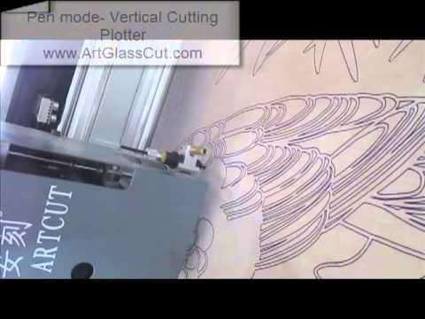 Draw/plot patterns-- vertical cutting plotter--Pen mode - YouTube
