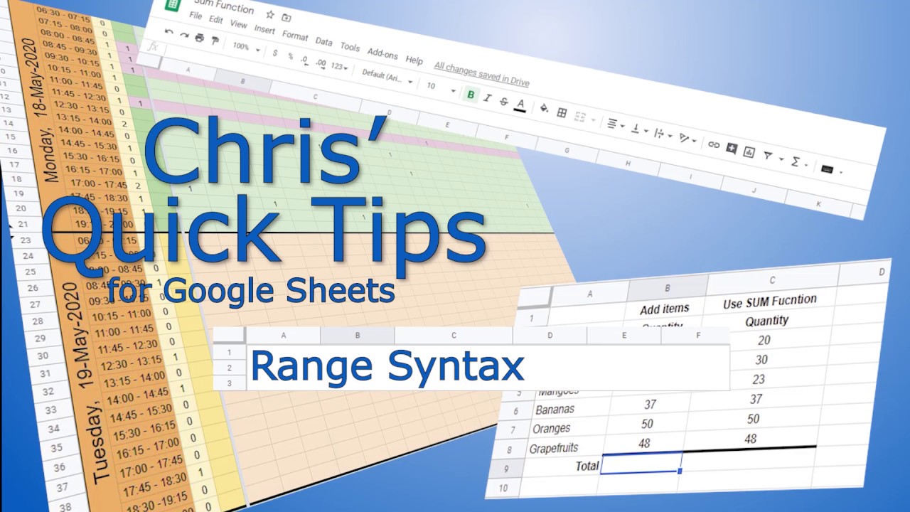 Google Sheet How To Enter A Range Of Cells In A Formula YouTube Google Sheet How To Enter A Range Of Cells In A Formula YouTube