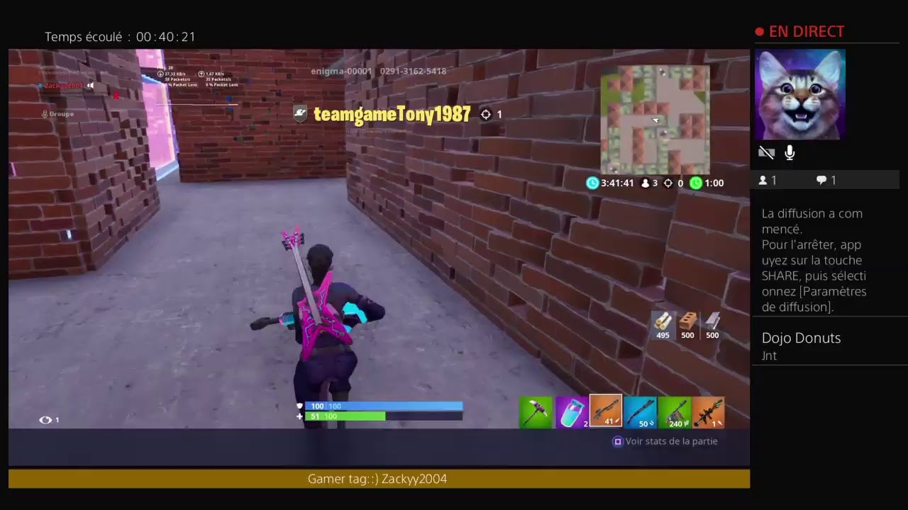 Live Zackyy is back fortnite-___ Dojo Donuts-_____TomyBears-____ - YouTube