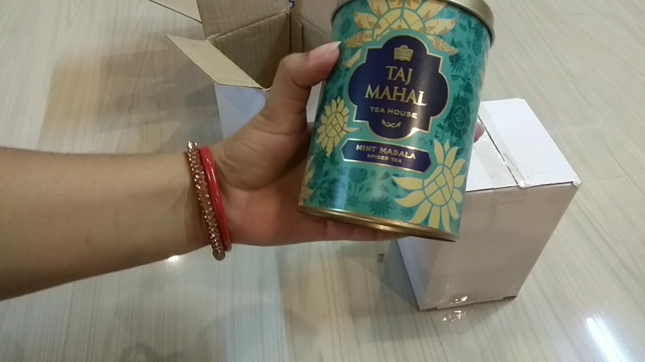 ROYAL SAFFRON TEA || MINT SPICE TEA || TAJ MAHAL TEA || Unboxing of TAJ ...