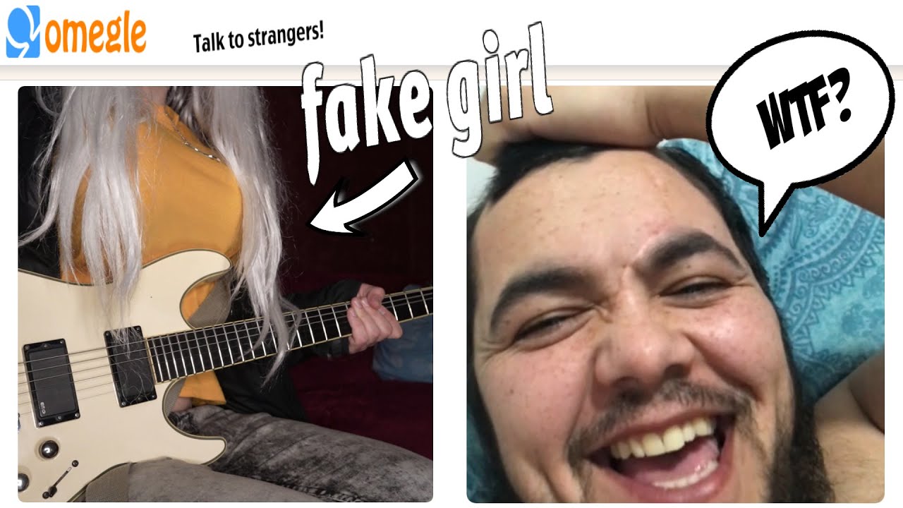 FAKE GIRL is playing metal riffs on omegle for strangers (omegle prank ...