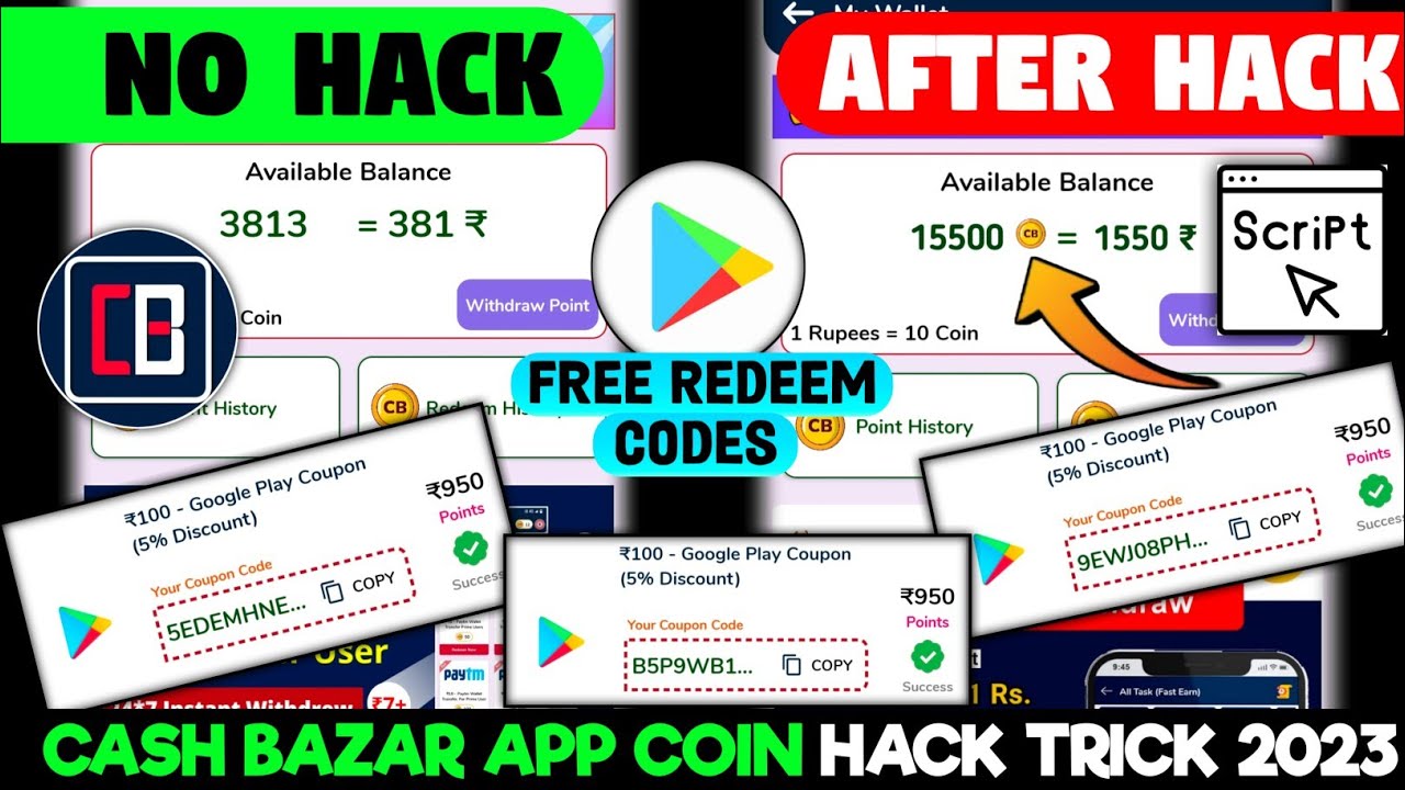 Cash Bazaar App Unlimited Trick | Free Redeem Code | How to Get Free ...