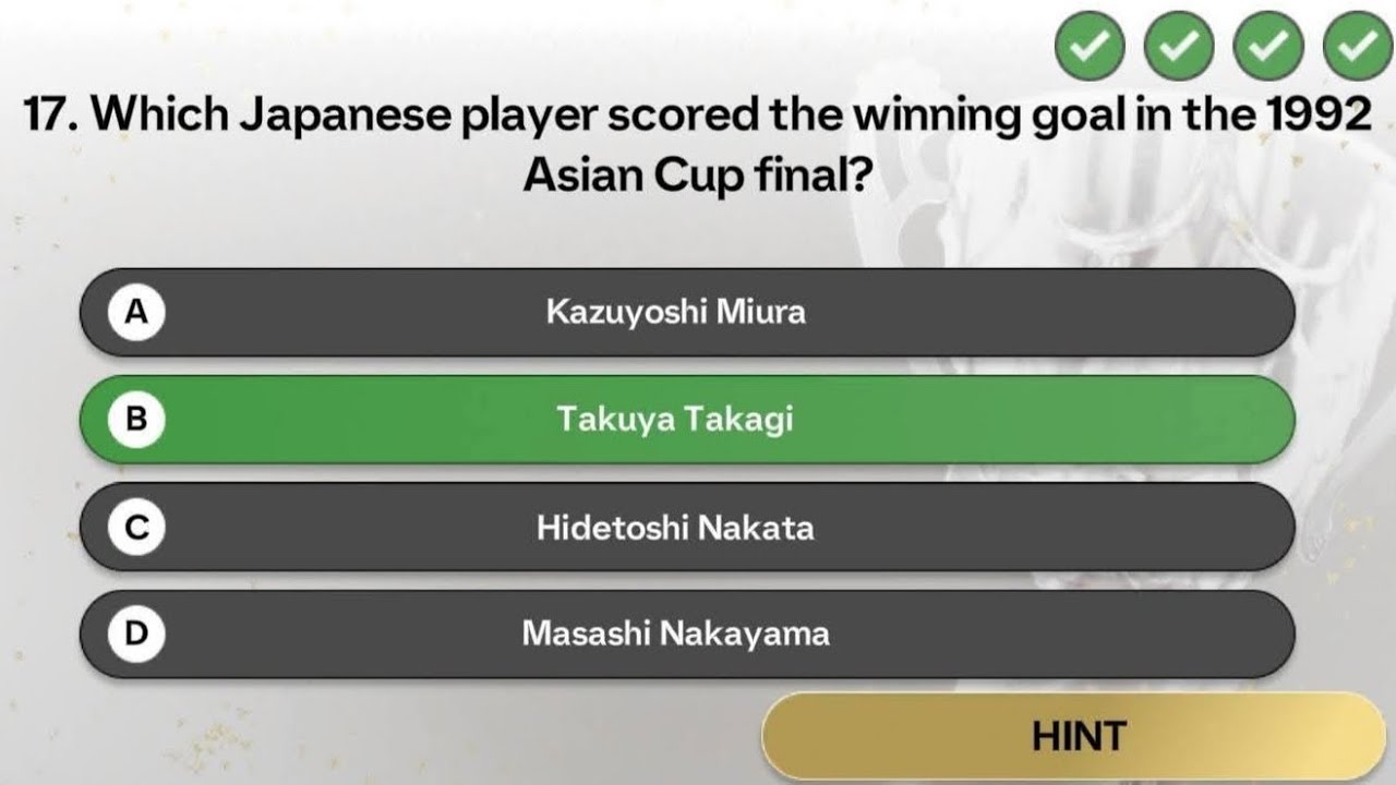 Which Japanese player scored the winning goal in the 1992 Asian Cup ...