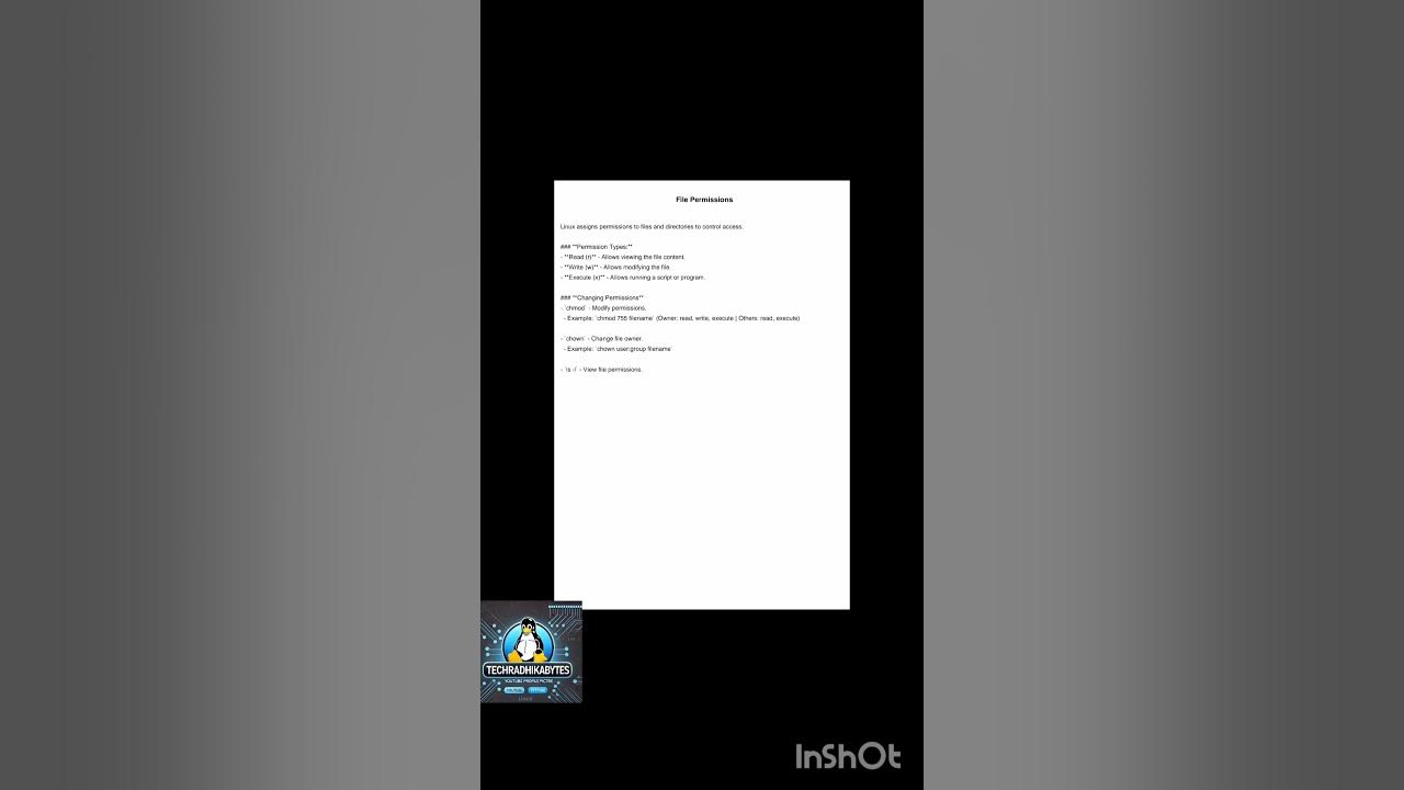 Understanding File Permissions Linux Filepermissions Chmod Chown Linux Learnlinux 2025