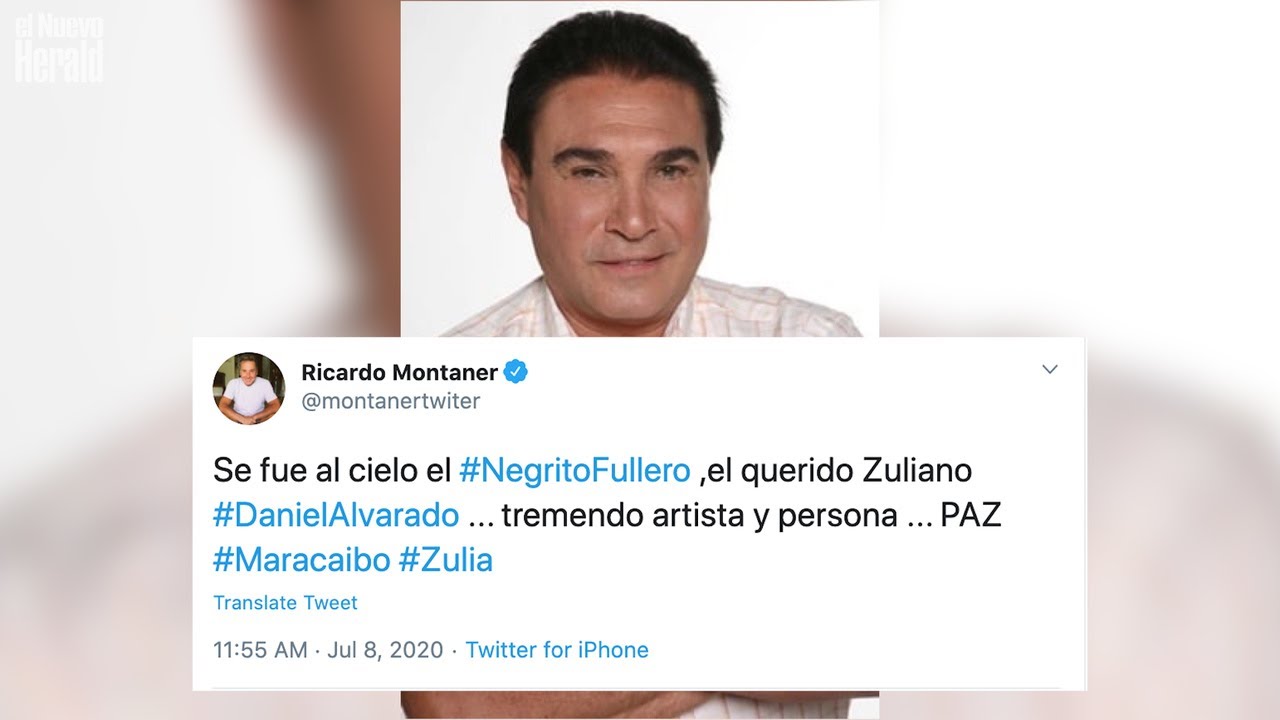 Fallece el actor venezolano Daniel Alvarado - YouTube