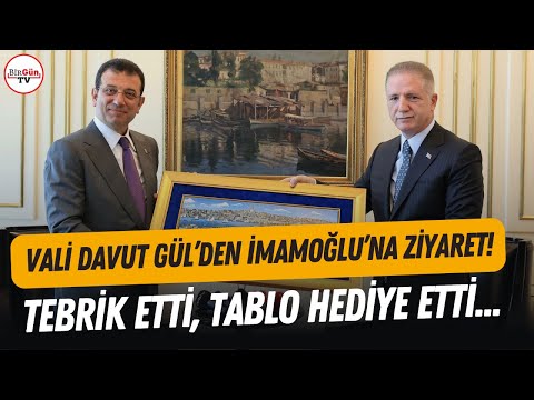 Vali Davut Gül'den İmamoğlu'na dikkat çeken 'tebrik' ziyareti! O anlar kameralara yansıdı...