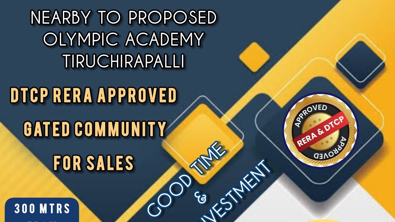 DTCP RERA APPROVED LAYOUT FOR SALES NEARBY TO PROPOSED ️OLYMPIC ACADEMY ...